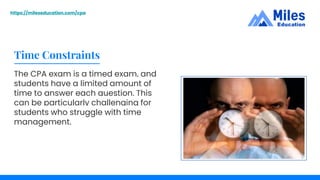 CPA Exam Difficulties | PPTX