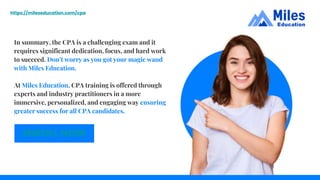 CPA Exam Difficulties | PPTX