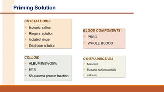 Basics of Cardiopulmonary Bypass Mechanism and Weaning | PPTX