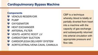 Basics of Cardiopulmonary Bypass Mechanism and Weaning | PPTX