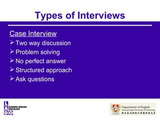 various type of interview | PPT