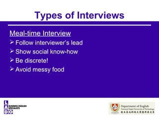 various type of interview | PPT