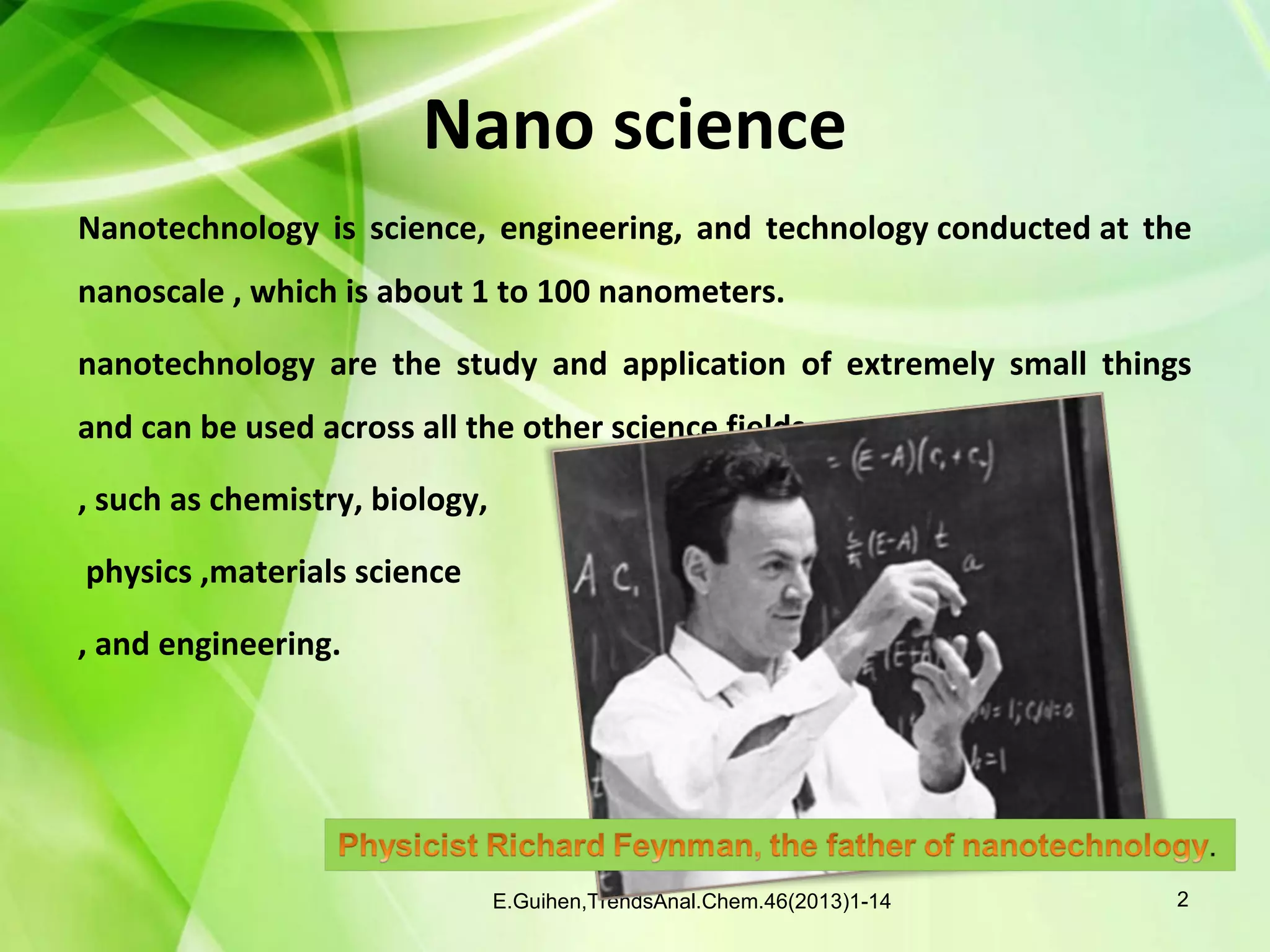 Nanoparticles in modern separation science | PPT | Chemistry | Science
