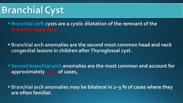 Case Presentation Branchial Cyst | PPTX | Ear, Nose and Throat ...
