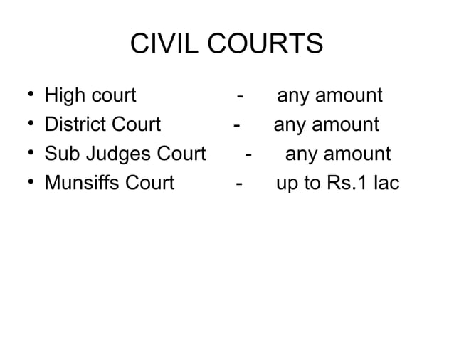 INDIAN CIVIL PROCEDURE CODE | PPT | Law