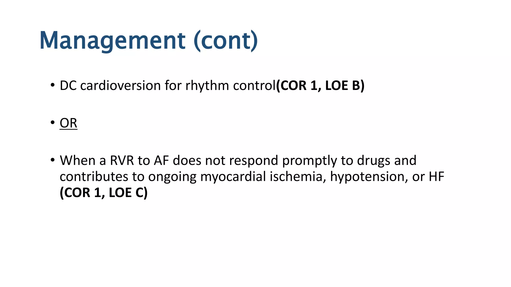 2014 AHA/ACC Atrial Fibrillation Guidelines | PPT
