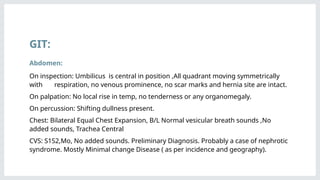 nephrotic syndrome presentation def4efwdwqdewe | PPTX