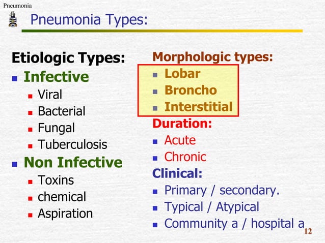 Pathology of Pneumonia | PPTX
