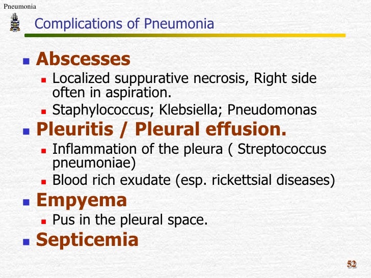 Pathology of Pneumonia