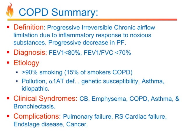 Pathology of COPD | PPTX | Lung and Respiratory Health | Diseases and ...