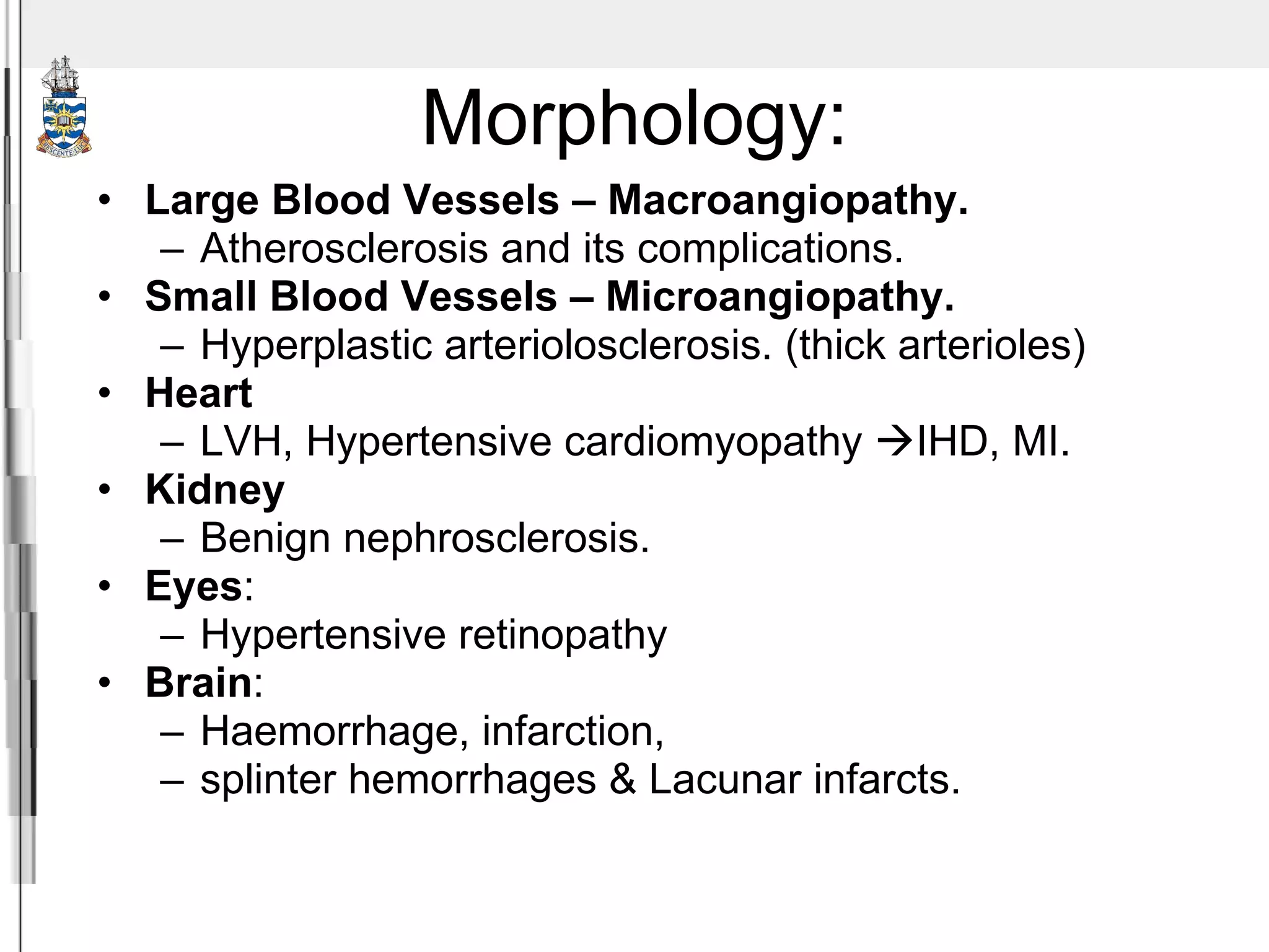 Pathology of Hypertension | PPT