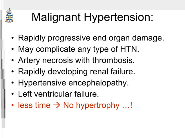Pathology of Hypertension | PPT