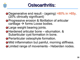 Pathology of Arthritis | PPT