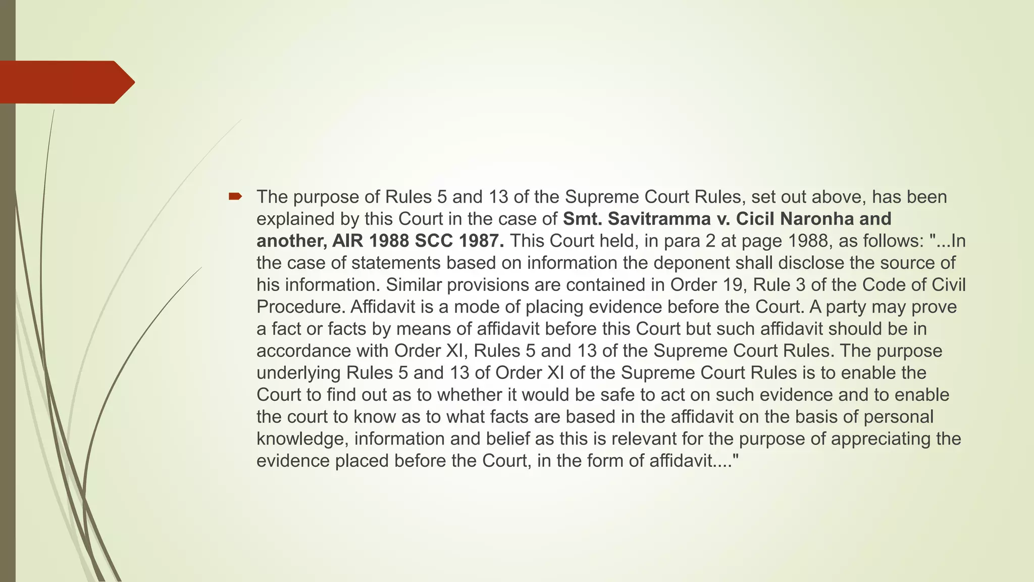 Affidavit - Civil Procedure Code,1908 | PPTX