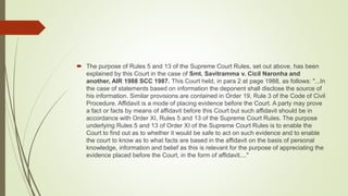 Affidavit - Civil Procedure Code,1908 | PPTX