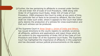 Affidavit - Civil Procedure Code,1908 | PPTX