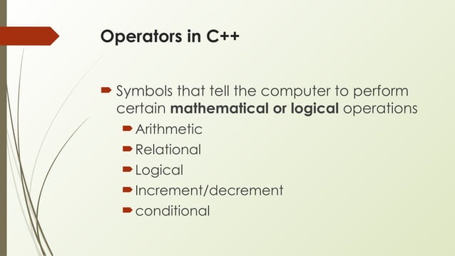 Computer programming basics Operators (1).pptx