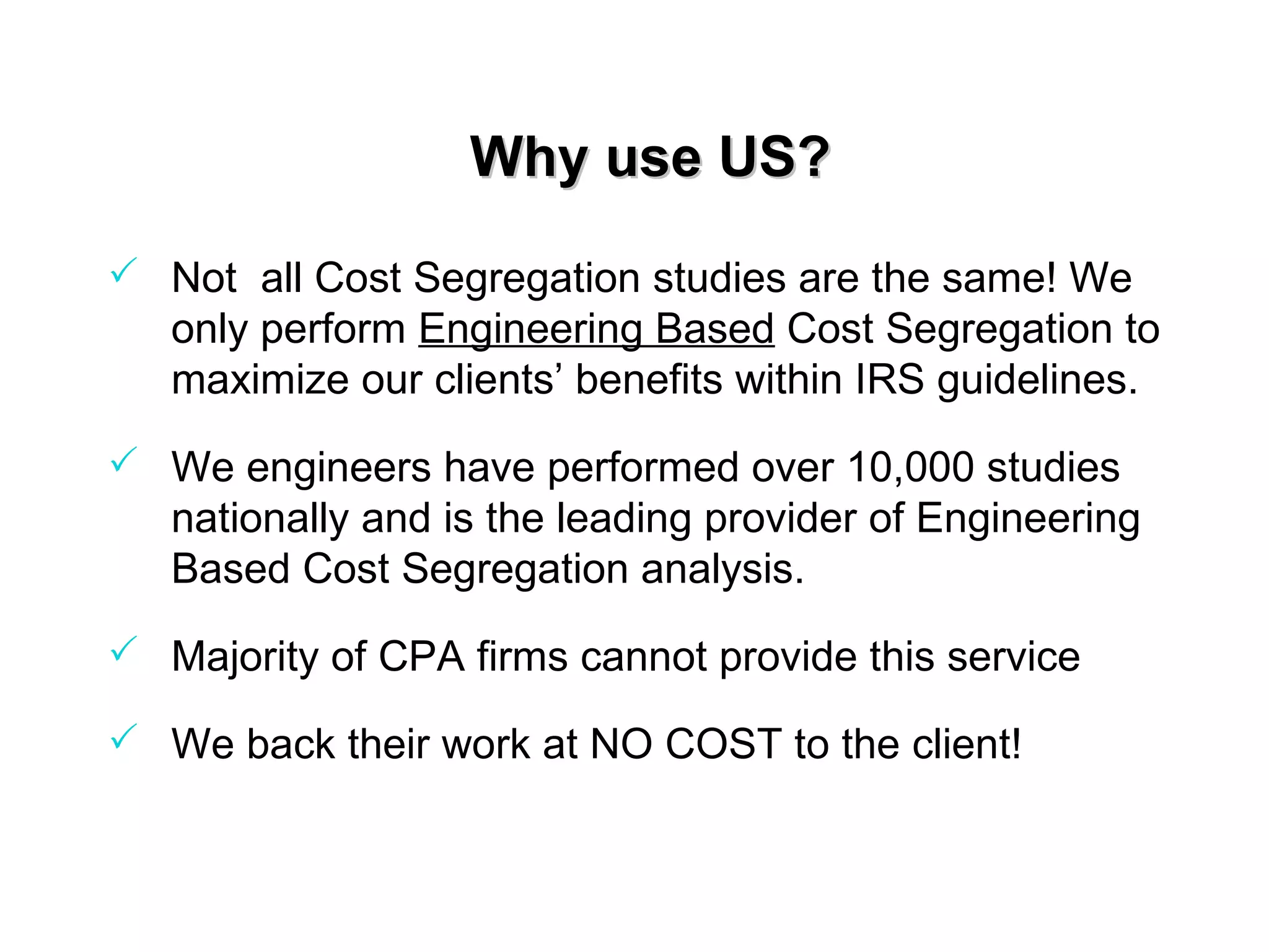 COST- SEG Presentation | PPT