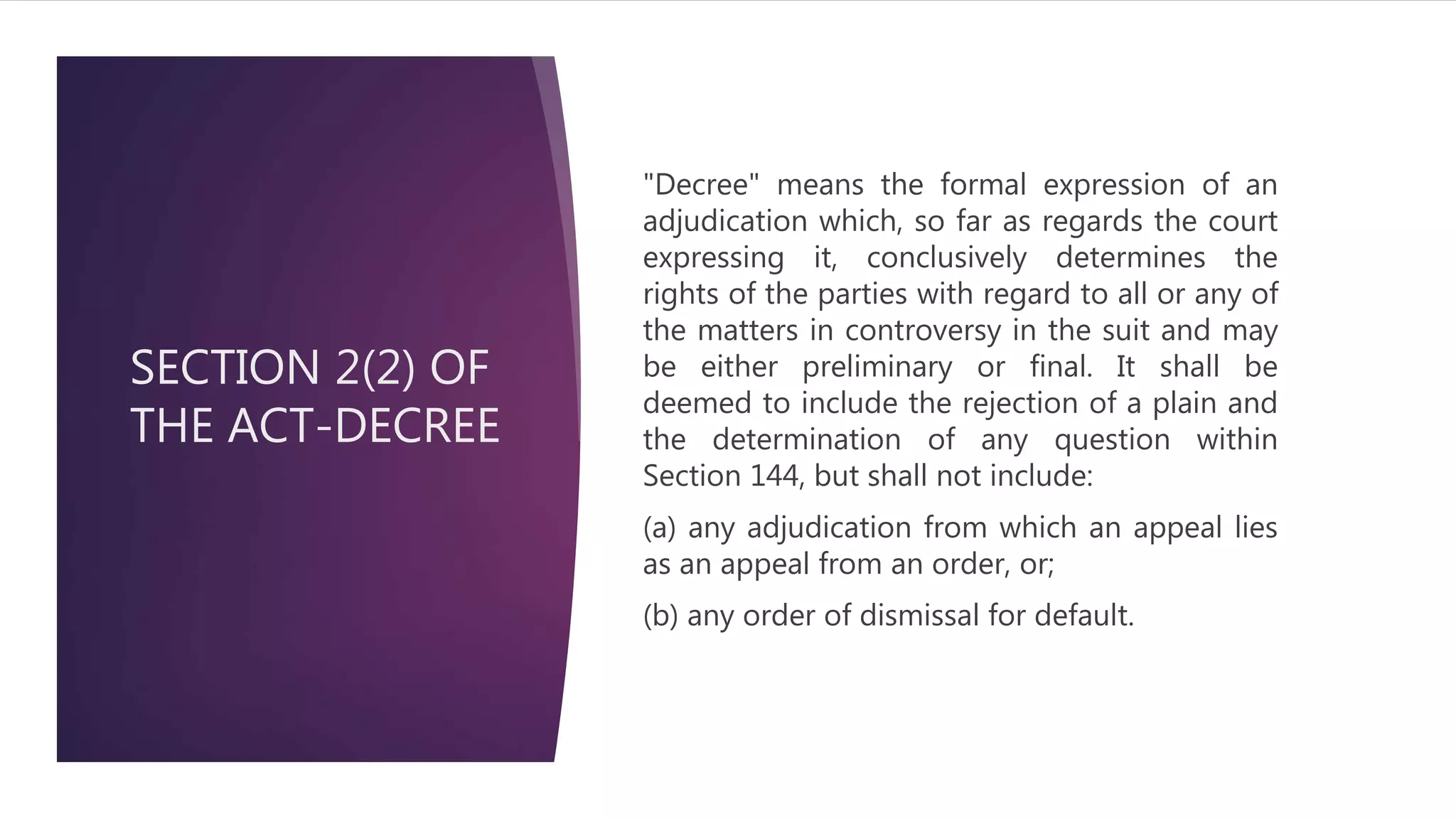 DECREE- CIVIL PROCEDURE CODE (ALL ABOUT DECREE) | PPTX