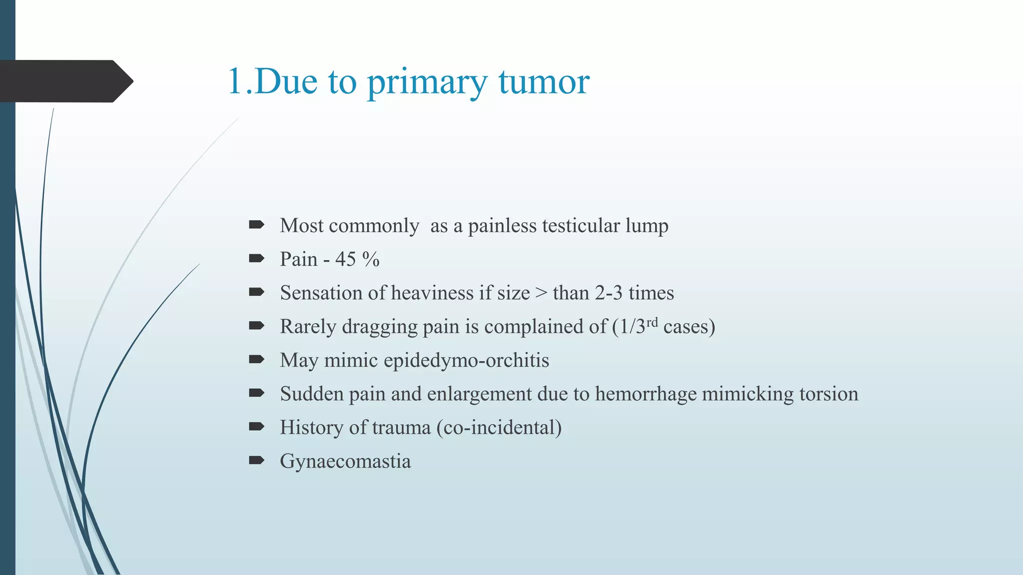 testicular tumor | PPTX