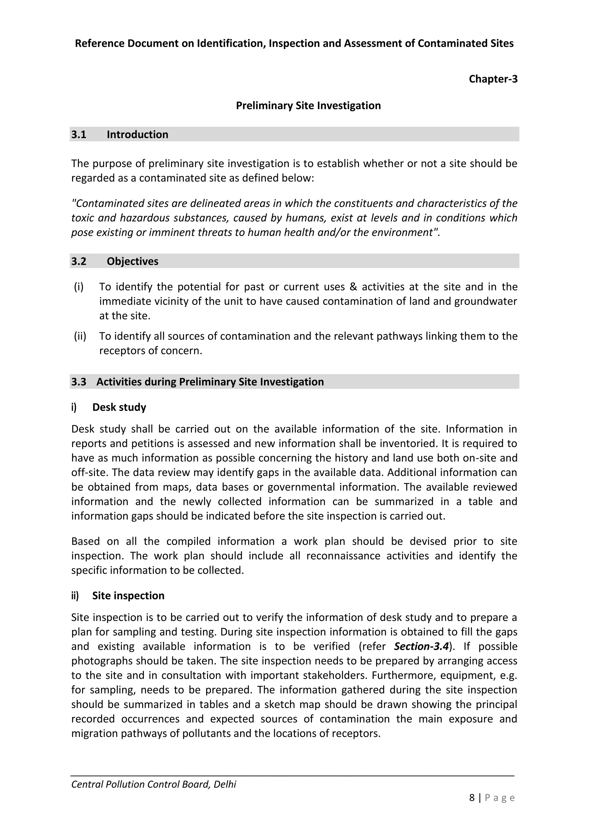 Cpcb guidelines contaminatedsites | PDF