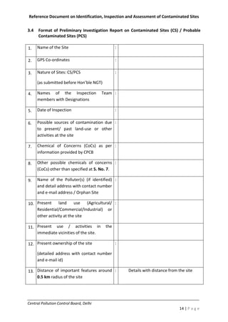 Cpcb guidelines contaminatedsites | PDF