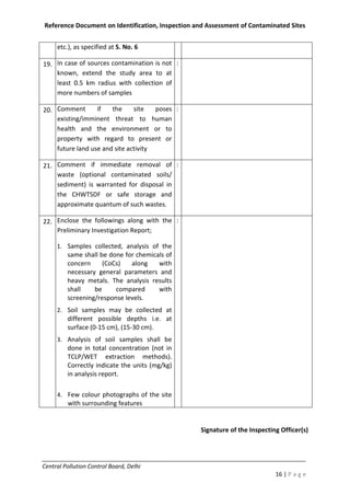 Cpcb guidelines contaminatedsites | PDF