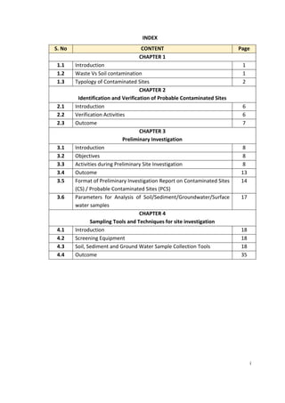 Cpcb guidelines contaminatedsites | PDF
