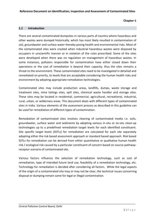 Cpcb guidelines contaminatedsites | PDF