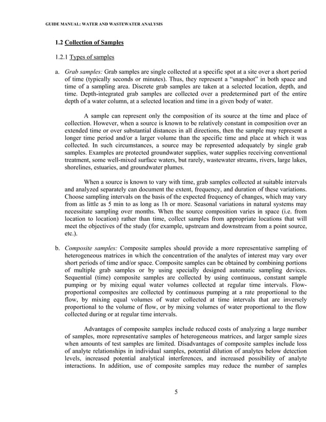 Cpcb water analysis manual | PDF