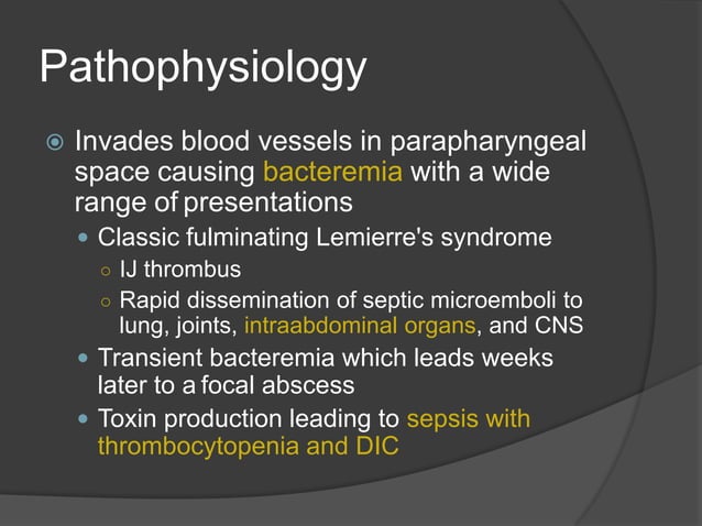 CPC Competition - Lemierre's Syndrome | PPTX