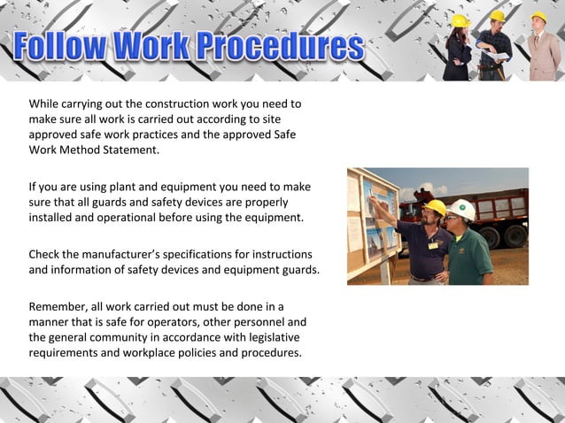 WHS presentation v3 (CPCCOHS2001A) | PPT | Business | Business and Finance