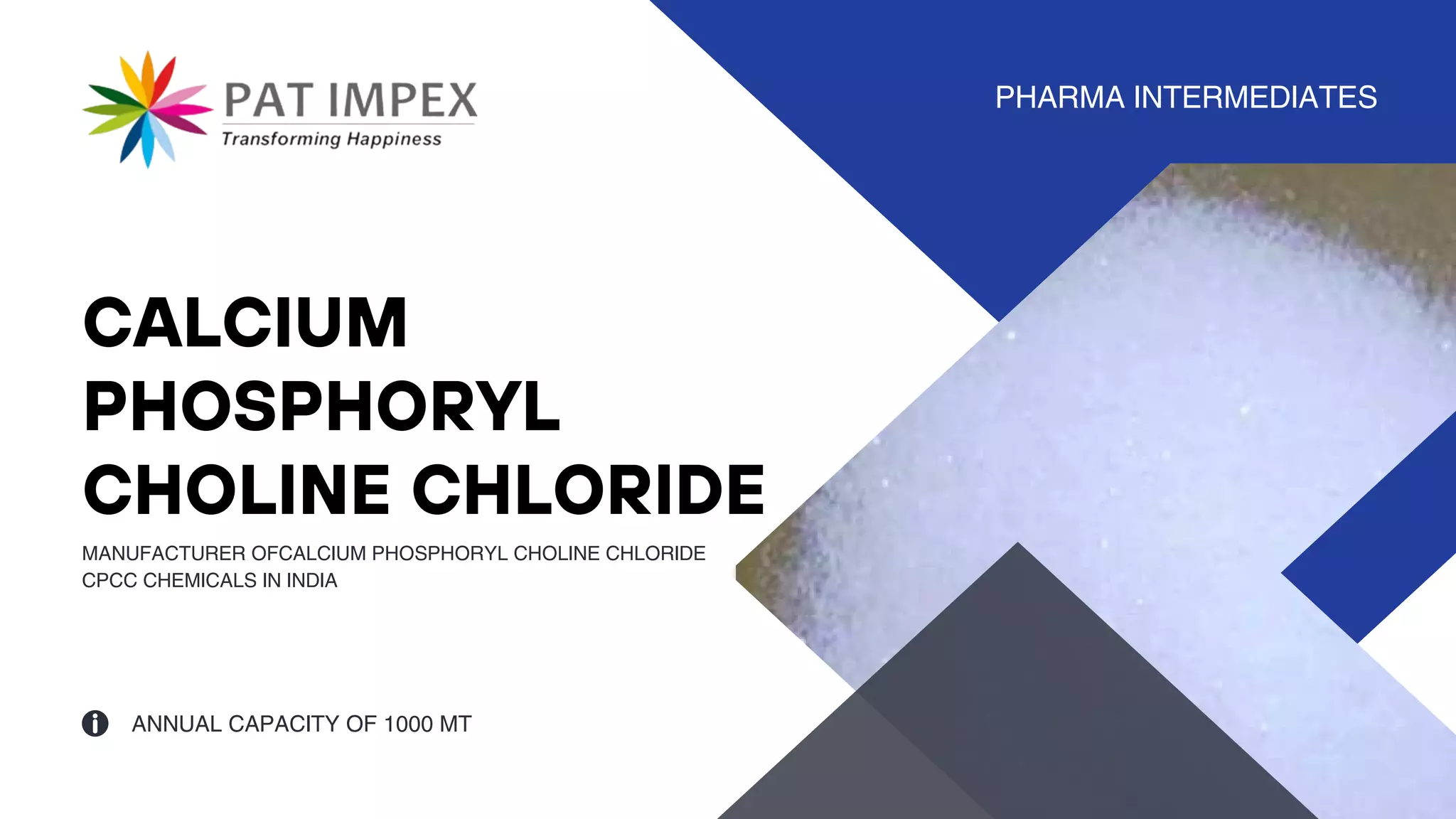 PAT IMPEX CALCIUM PHOSPHORYL CHOLINE CHLORIDE CPCC | PDF | Chemistry ...