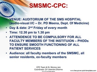 CPC Department of Medicine | PPTX