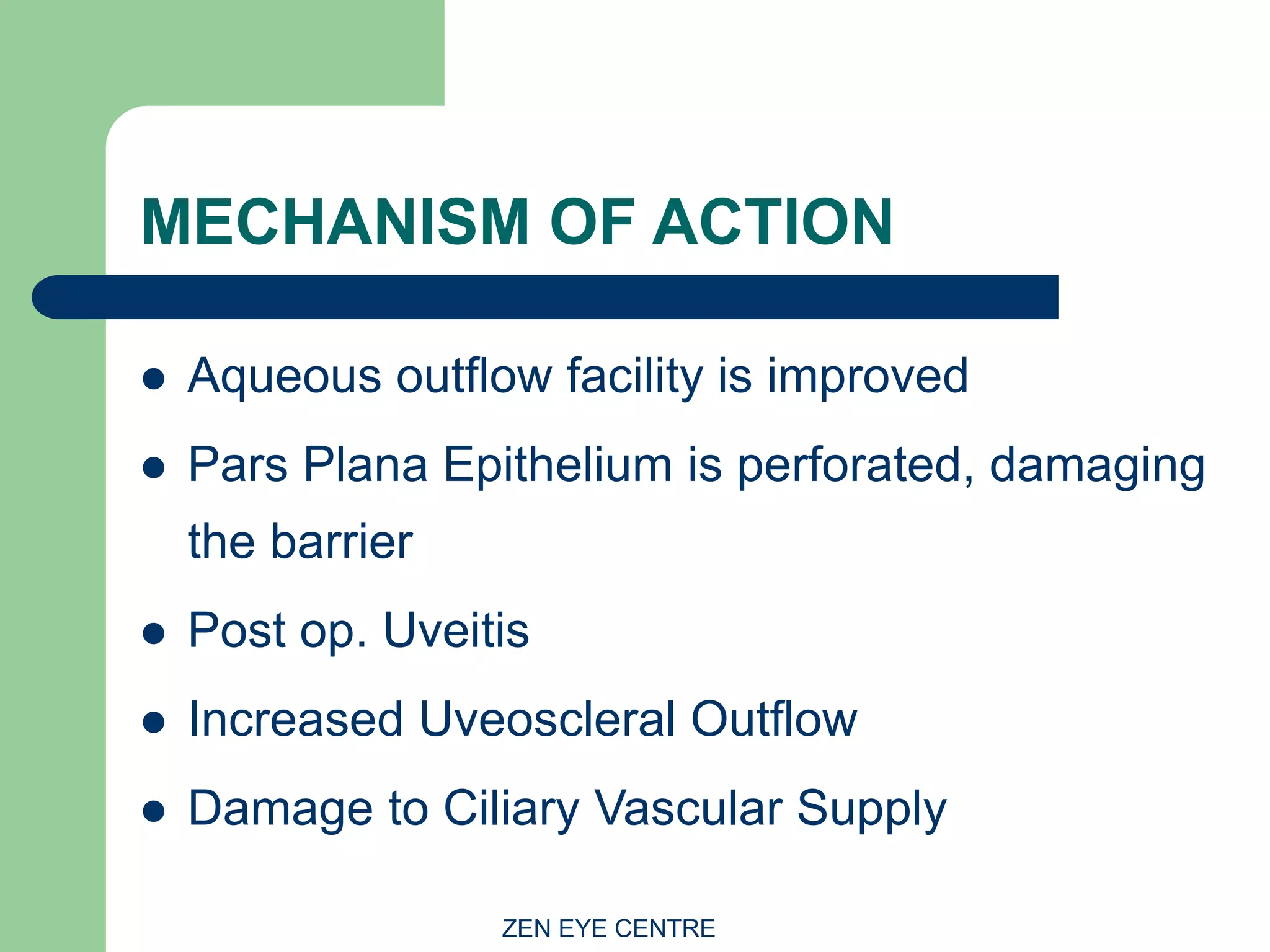 CYCLODIODE LASER FOR GLAUCOMA -AJAY DUDANI | PPT