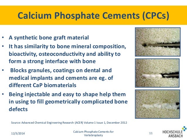 Cpc for vertebroplasty