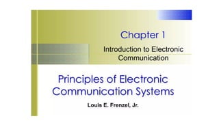 Communication principles chapter 1 lecture Electronic Engineering | PPT