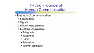 Communication principles chapter 1 lecture Electronic Engineering | PPT