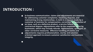 Claims and Adjustment Business_Communication.pptx.ppt