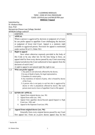 Cpc learning module 7 appeals | PDF