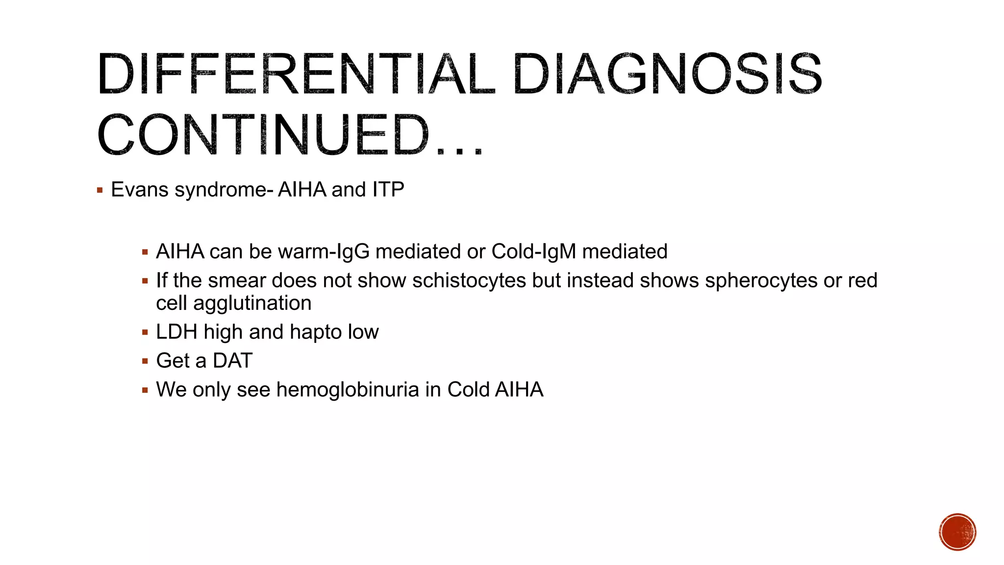 MAHA/TTP/DIC/HUS/aHUS | PPTX