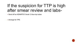 MAHA/TTP/DIC/HUS/aHUS | PPTX