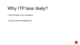 MAHA/TTP/DIC/HUS/aHUS | PPTX