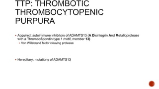 MAHA/TTP/DIC/HUS/aHUS | PPTX