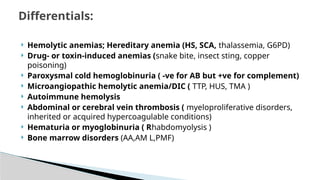 Paroxysmal nocturnal hemoglobinuria (PNH) | PPTX