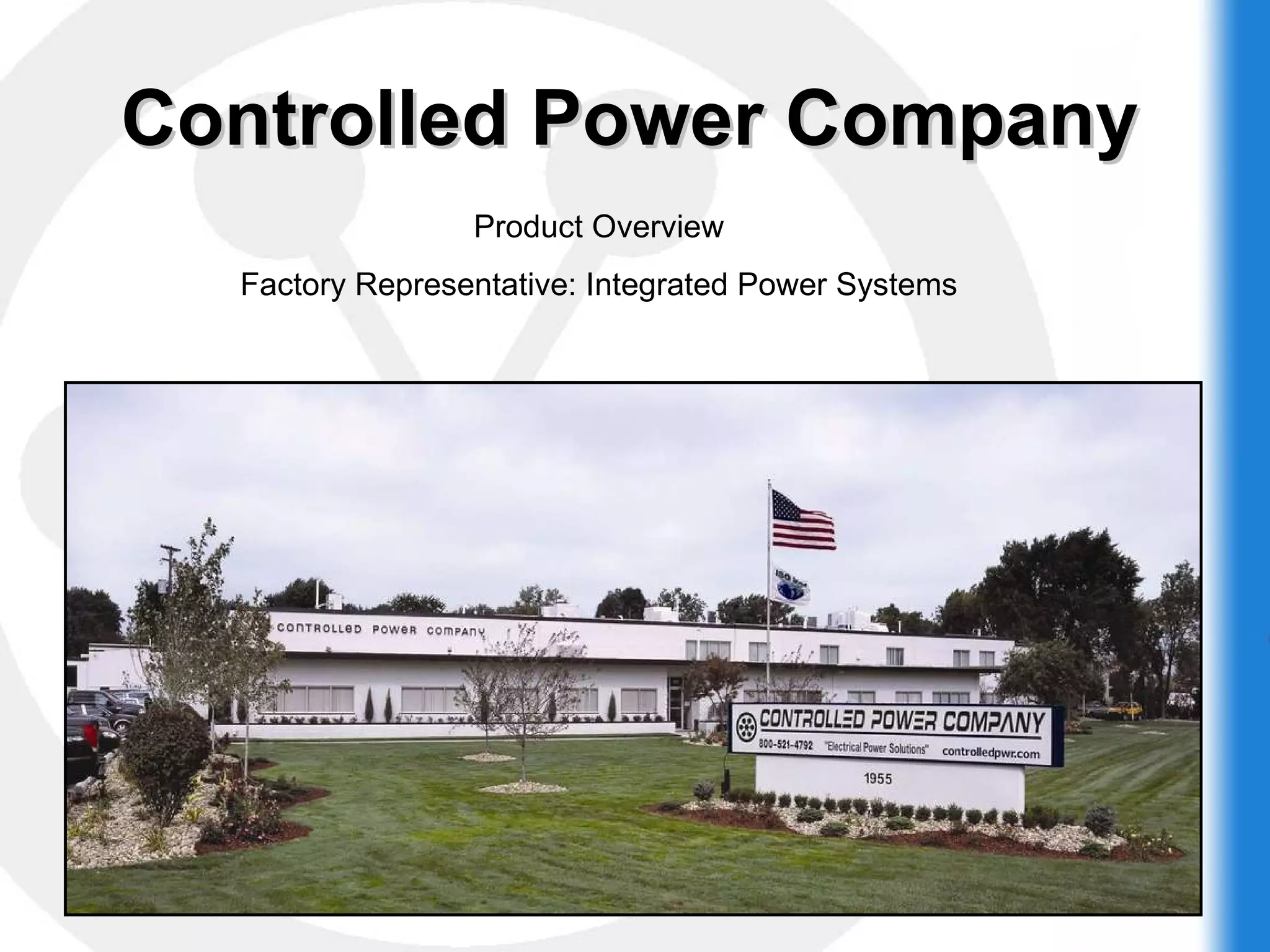 Controlled Power Company Overview 2010 | PPT