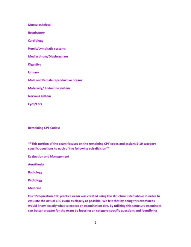 Cpc practice exam | PDF