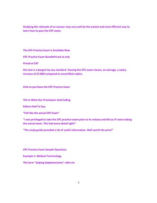 Cpc practice exam | PDF