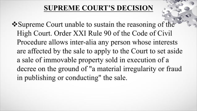 cpc presentation case law of cpc main impo | PPT