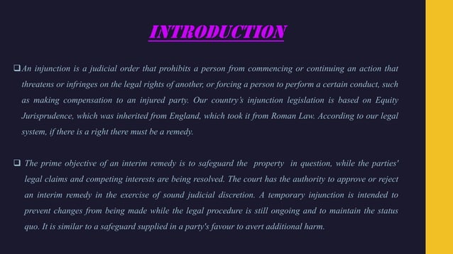 cpc presentation.pptx on the Injunctions | PPTX | Law